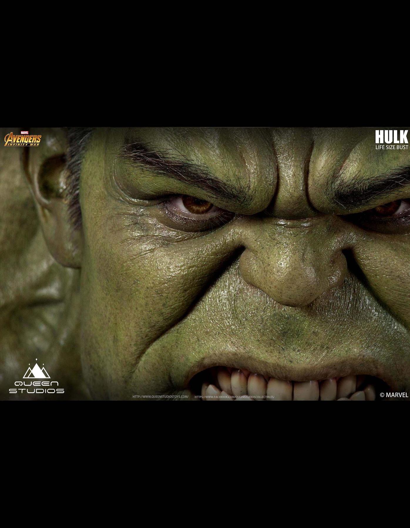 QUEEN STUDIOS Hulk 1:1 Lifesize Bust by Queen Studios Regular price ...
