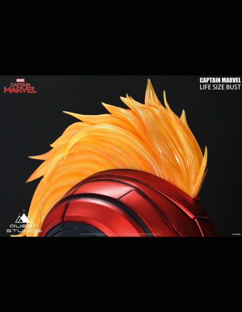 QUEEN STUDIOS Captain Marvel 1:1 Lifesize Bust by Queen Studios ...