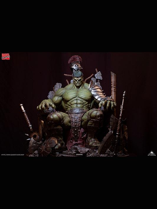 QUEEN STUDIOS Green Scar Hulk 1/4 Statue (Marvel Comics) Premium ...