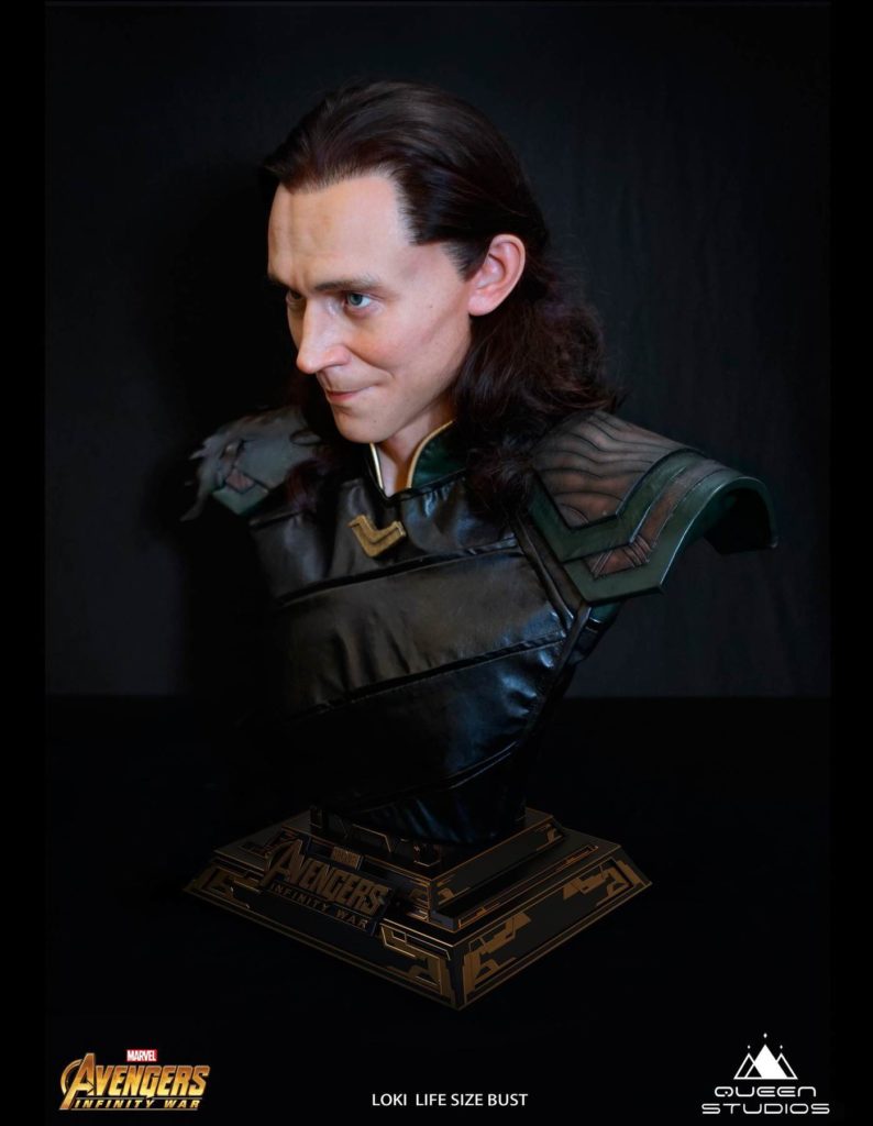 QUEEN STUDIOS Loki 1:1 Lifesize Bust by Queen Studios - Figuristi Store
