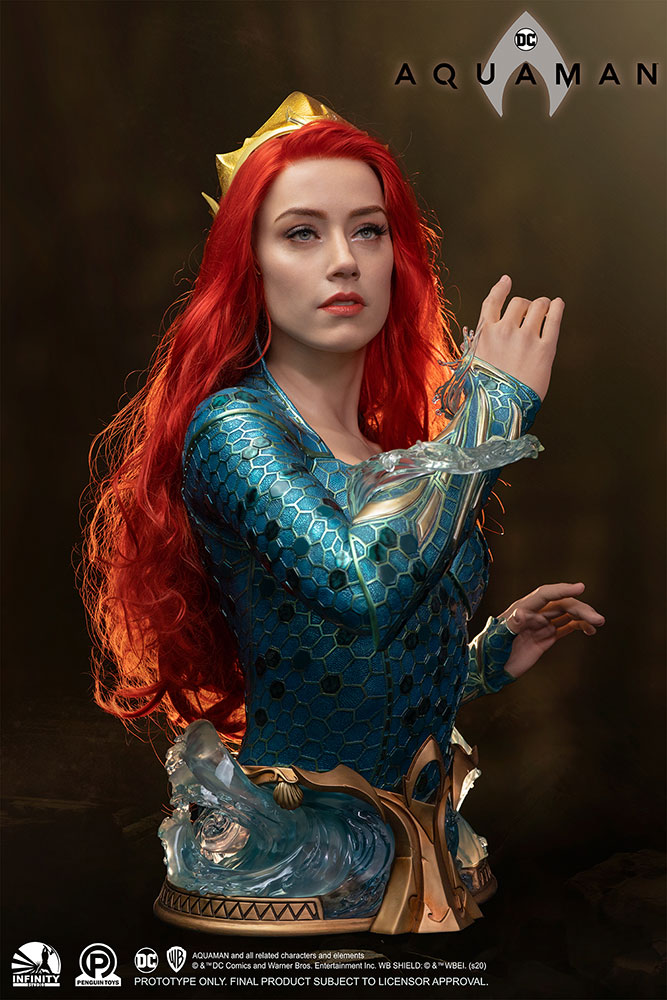 Mera Life-Size Bust by Infinity Studio X Penguin Toys DC Series Life ...