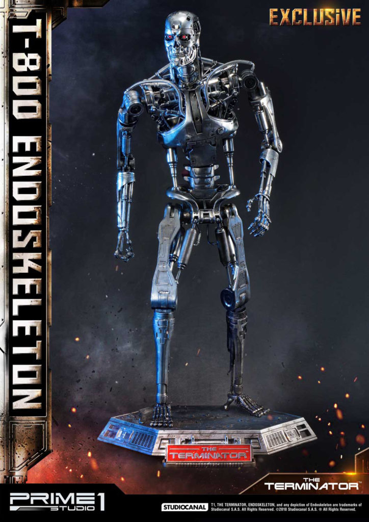 T-800 ENDOSKELETON TERMINATOR POLY STONE STATUE 1/2 SCALE – PRIME 1 ...
