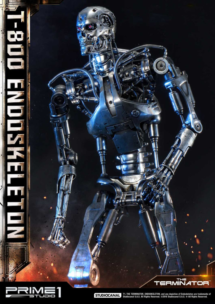 T-800 ENDOSKELETON TERMINATOR POLY STONE STATUE 1/2 SCALE – PRIME 1 ...