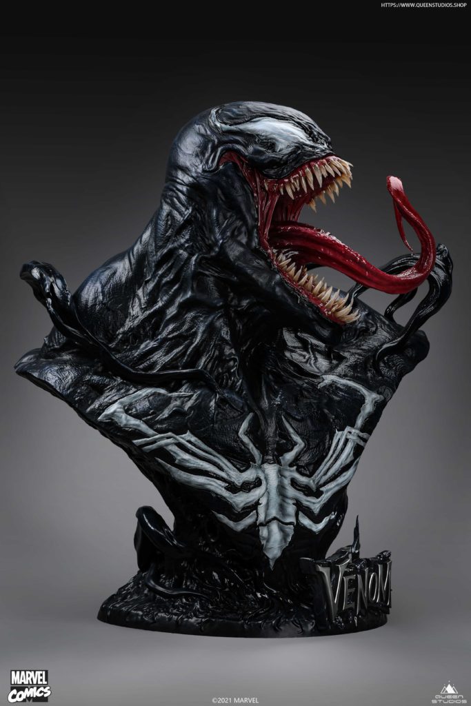 Venom Life-size Bust 1:1 By Queen Studios Collectibles - Figuristi Store