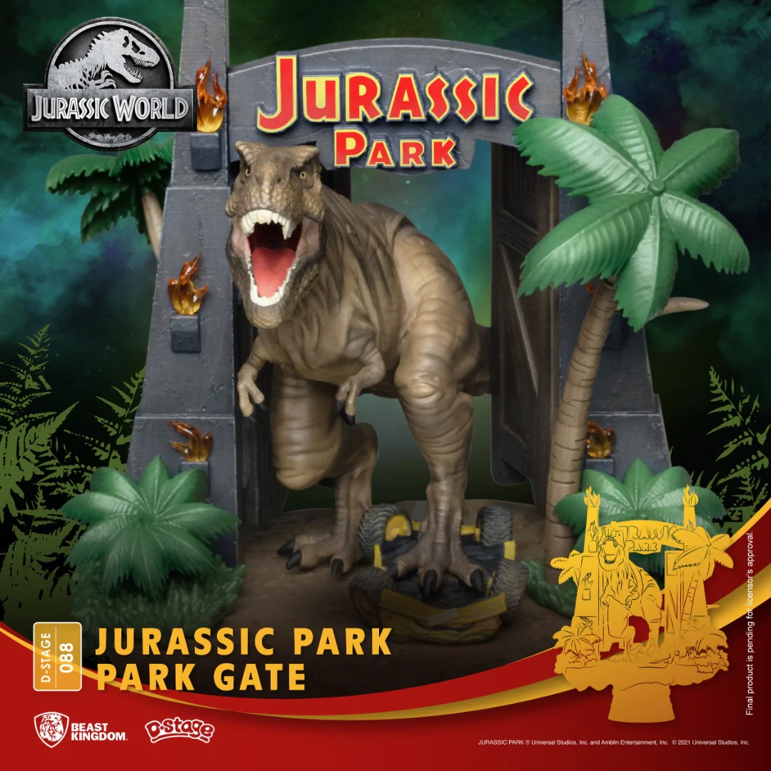 Beast Kingdom DS-088 Jurassic Park Gate Diorama Stage - Figuristi Store