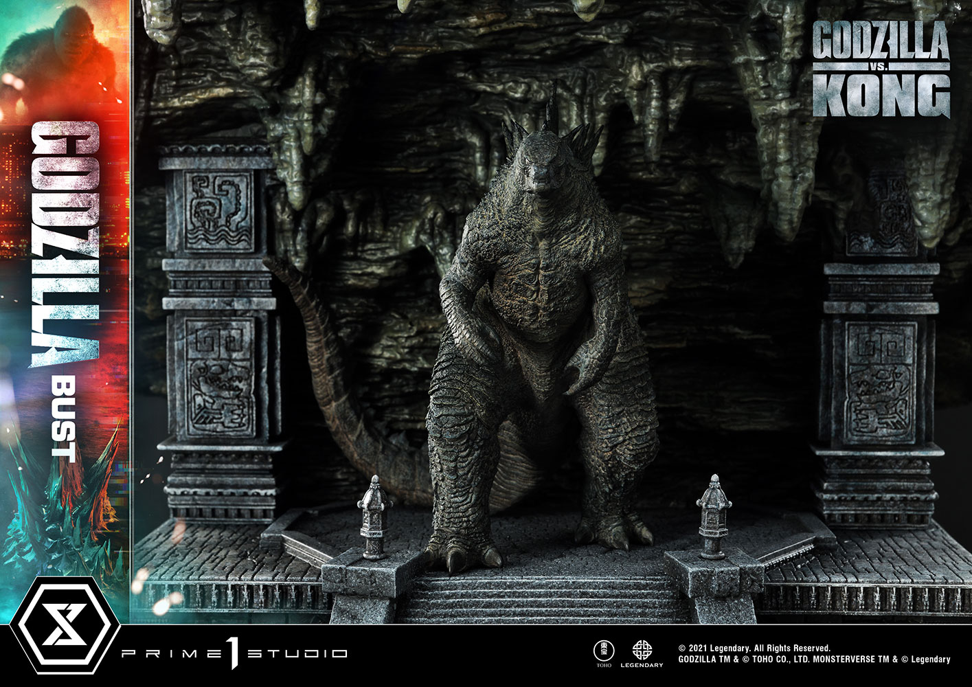 Godzilla vs Kong: Godzilla Bust By Prime 1 Studio – Figuristi Store