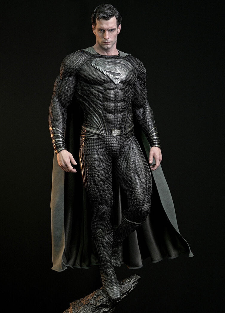 SUPERMAN (HENRY CAVILL) BLACK SUIT 1/3 SCALE STATUE BY JND STUDIOS ...