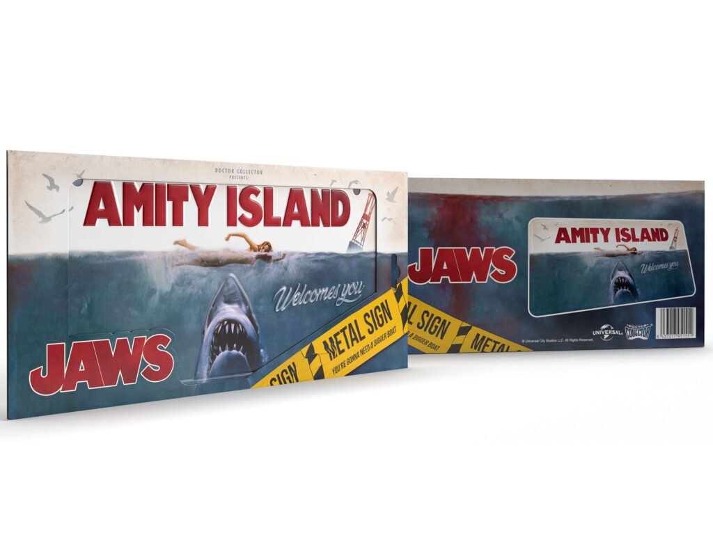 JAWS METAL SIGN - DOCTOR COLLECTORS - Figuristi Store