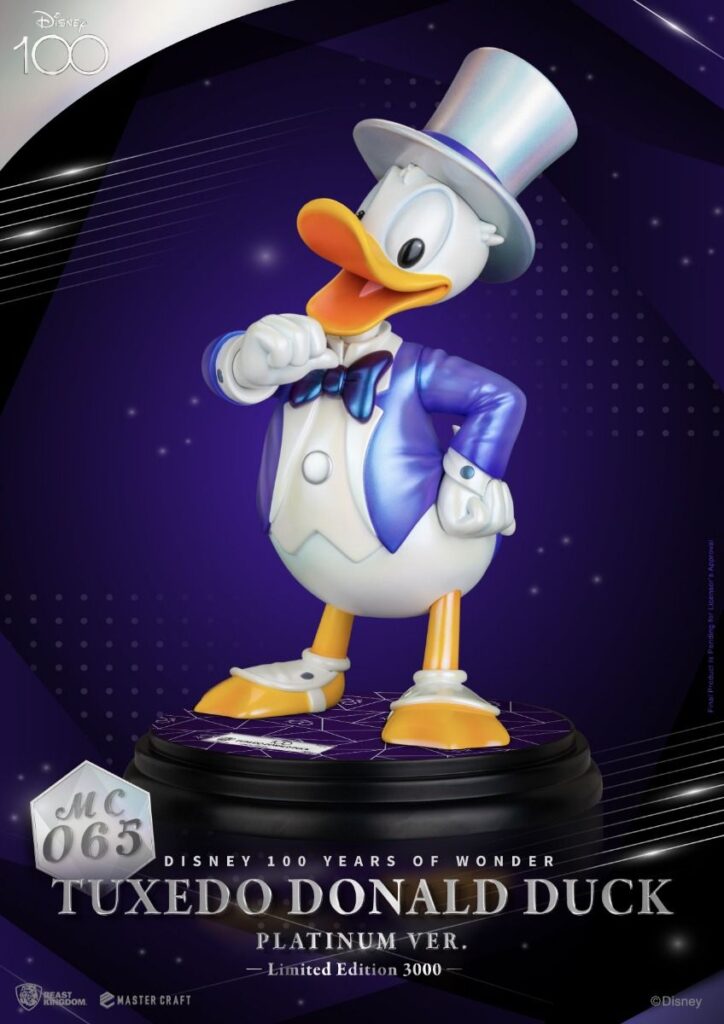 MC-065 Disney 100 Years of Wonder Master Craft Tuxedo Donald Duck ...