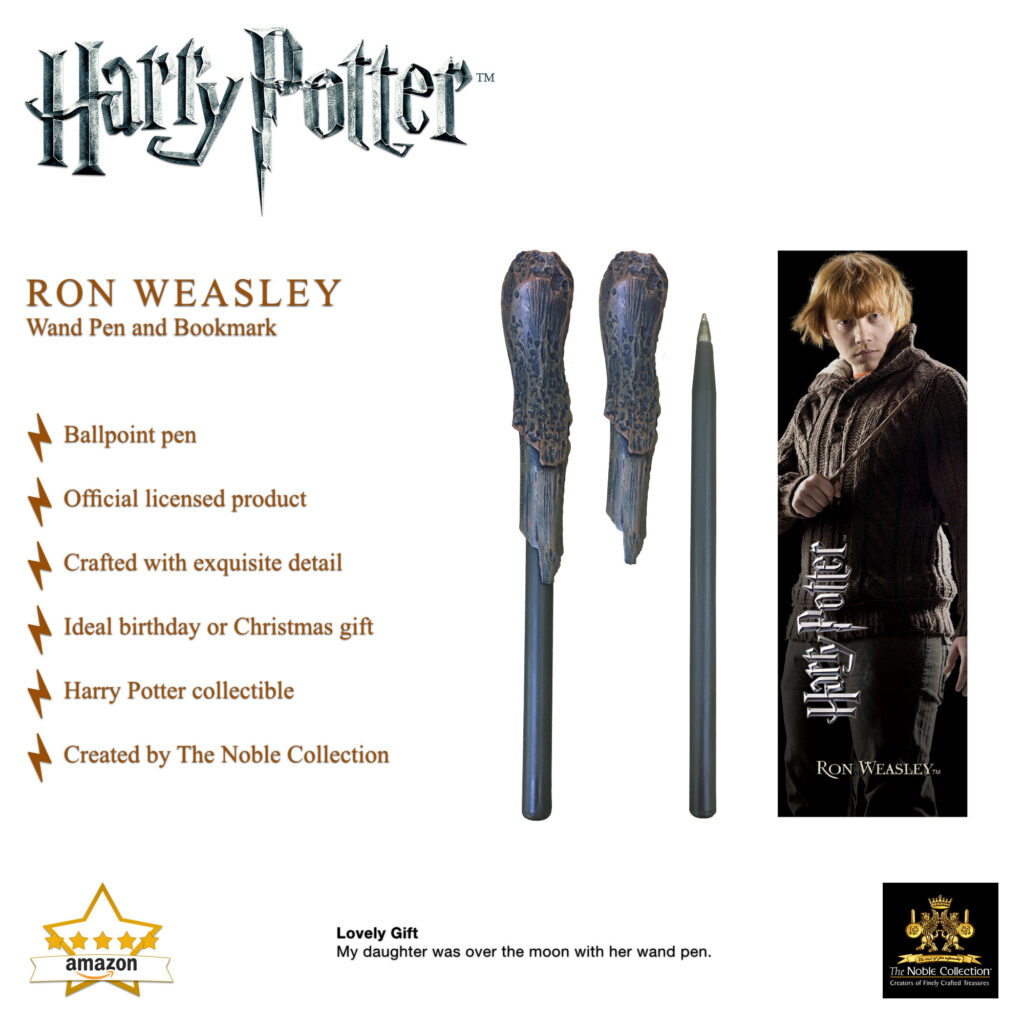 Ron Weasley Wand Pen and Bookmark - Figuristi Store