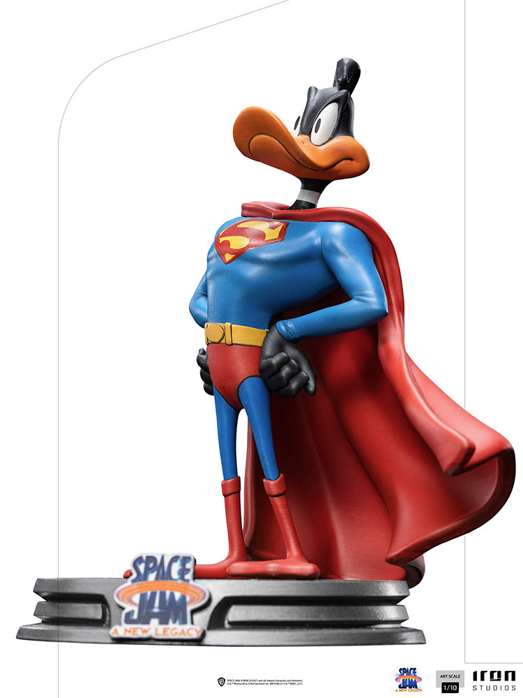 Daffy Duck Superman 1:10 Scale Statue By Iron Studios - Figuristi Store