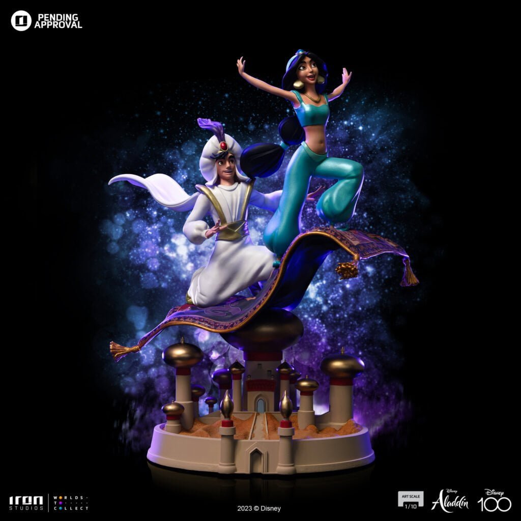 Statue Aladdin and Jasmine – Disney 100TH – Aladdin – Art Scale 1/10 ...