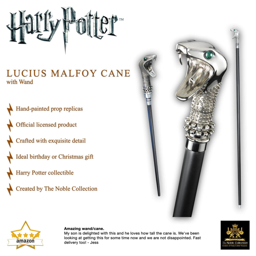Lucius Malfoy Cane with Wand - Figuristi Store