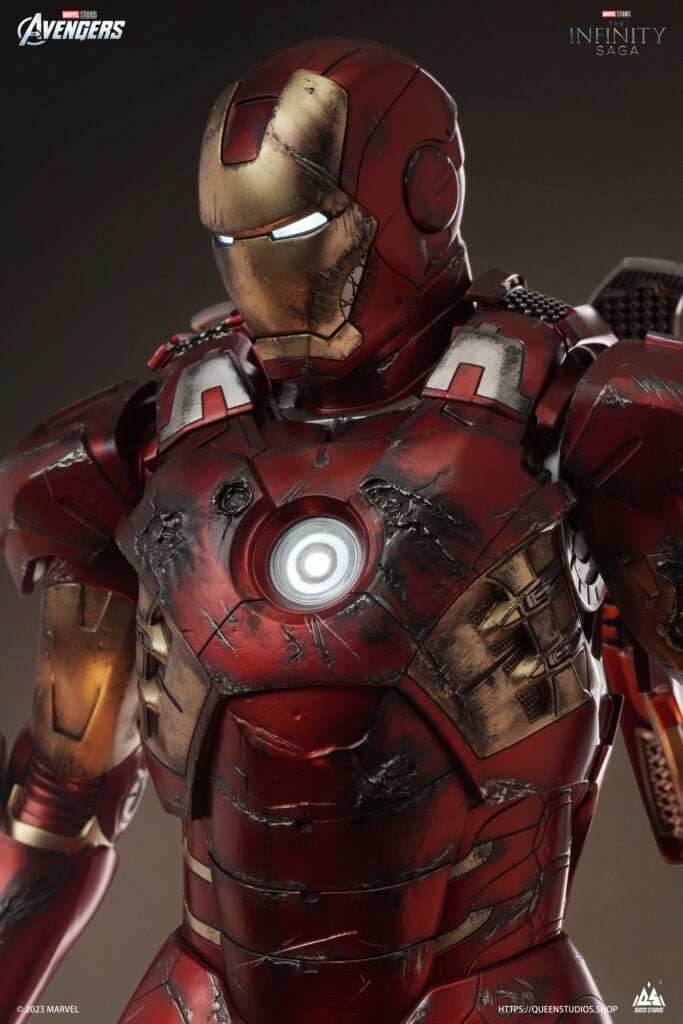 Iron Man Mark 7 – Battle Damaged Edition By Queen Studios - Figuristi Store