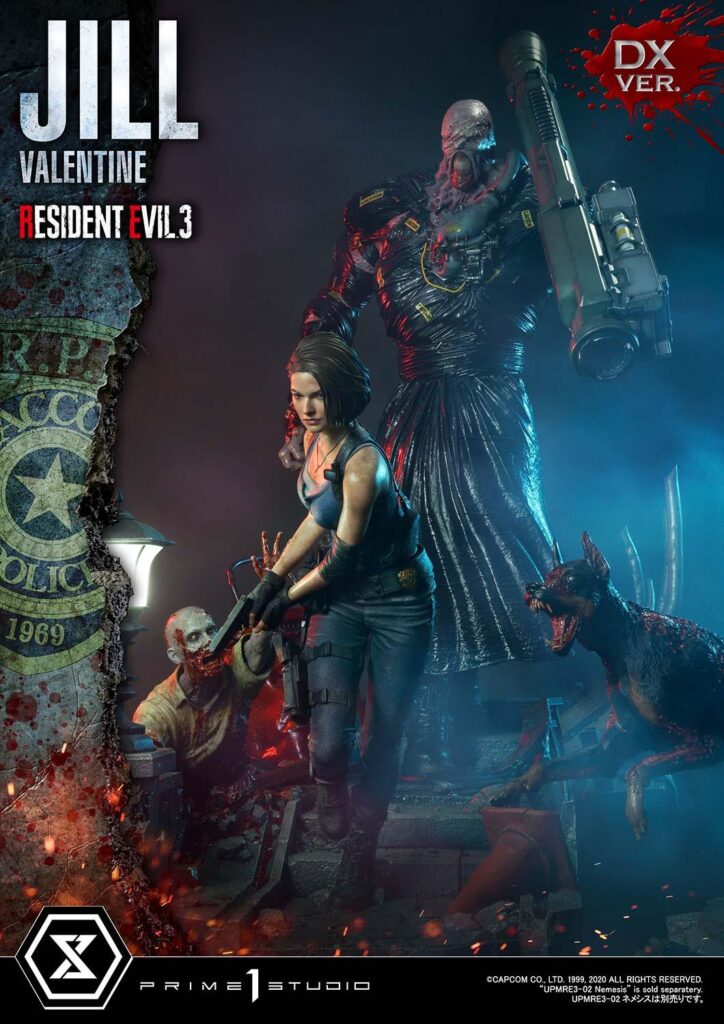 Resident Evil 3 Nemesis & Jill Valentine 1/4 Scale Statue Deluxe ...