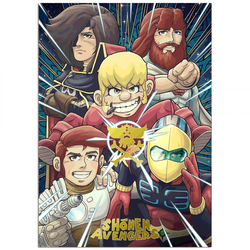 Shonen Avengers Golden Poster. Official product by Cartoon Kingdom ...