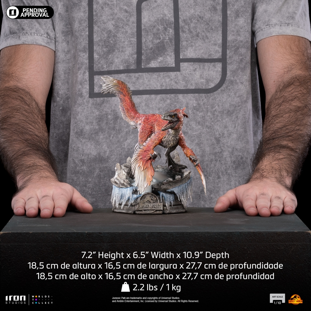 Pyroraptor – Jurassic World: Dominion – Art Scale 1/10 – Iron Studios ...