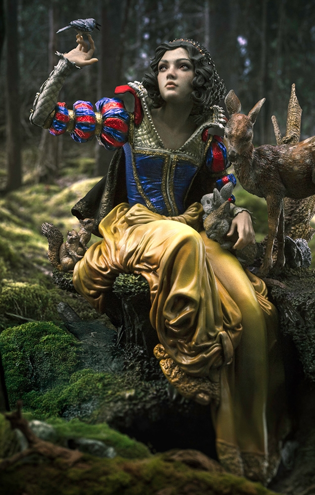 Snow White Deluxe 1:10 Scale Statue by Iron Studios - Figuristi Store