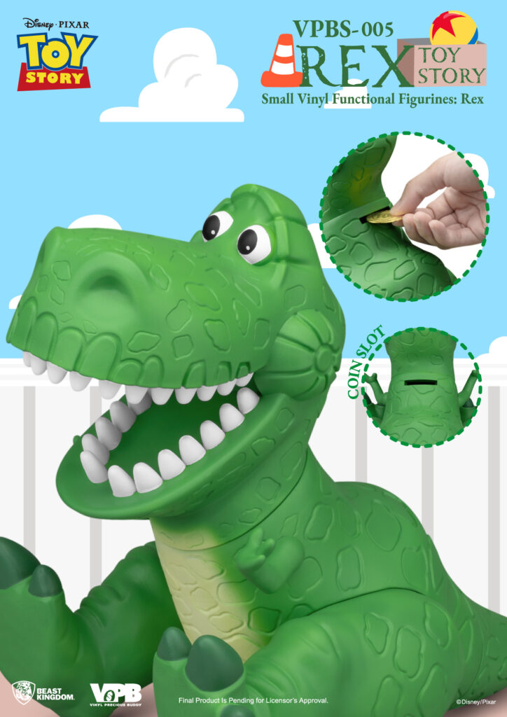 Toy Story Small Vinyl Functional Figurines: Rex – Beast Kingdom ...