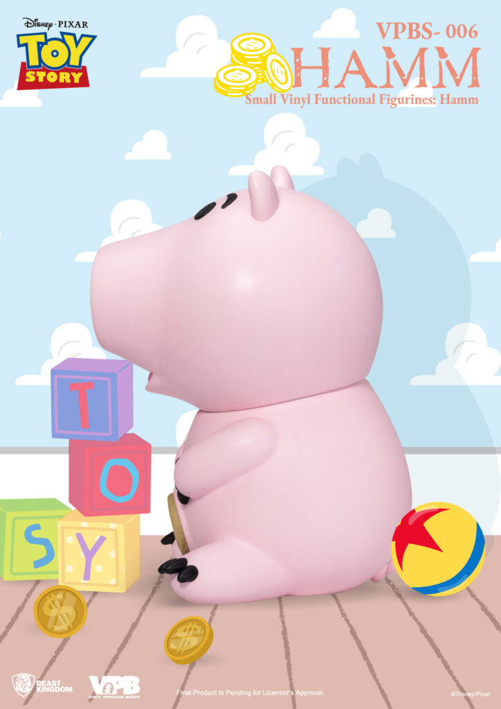 Toy Story Small Vinyl Piggy Bank: Hamm – Beast Kingdom - Figuristi Store