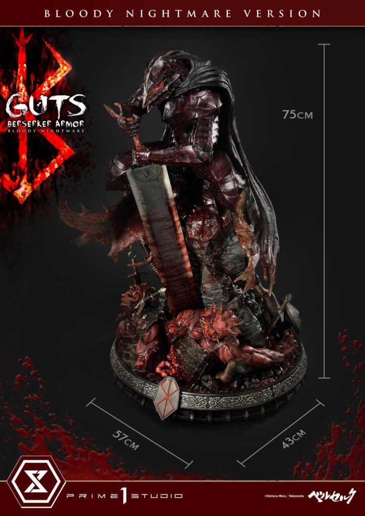 Berserk Guts, Berserker Armor Bloody Nightmare Version – Prime1Studio - Figuristi Store