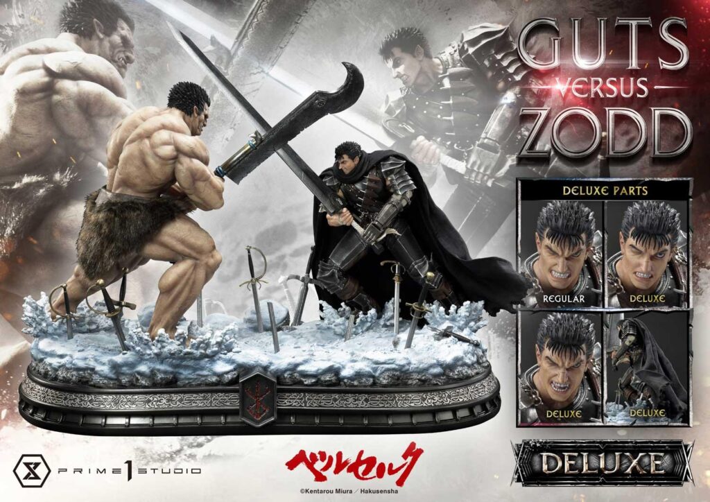 Berserk Guts versus Zodd Deluxe Version – Prime1Studio - Figuristi Store