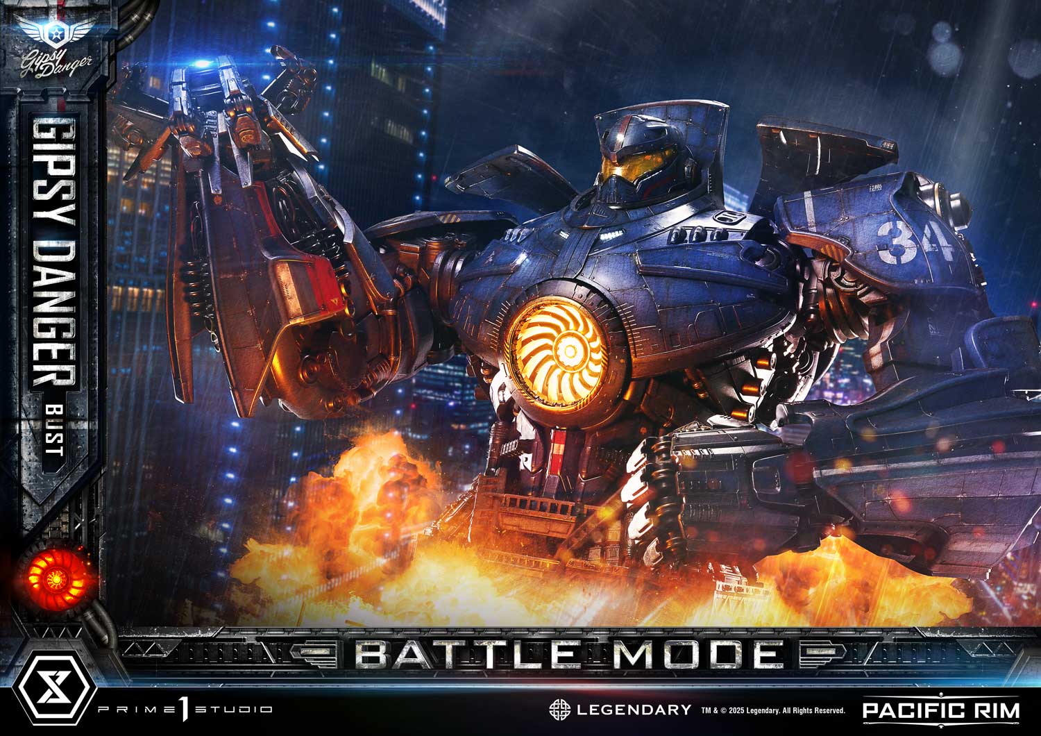 Life Size Bust Pacific Rim (Film) Gipsy Danger Battle Mode ...