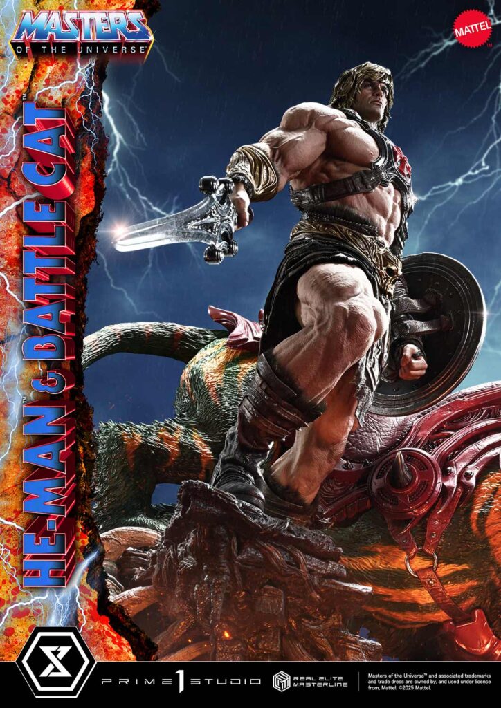 Real Elite Masterline Masters of the Universe He-Man & Battle Cat ...