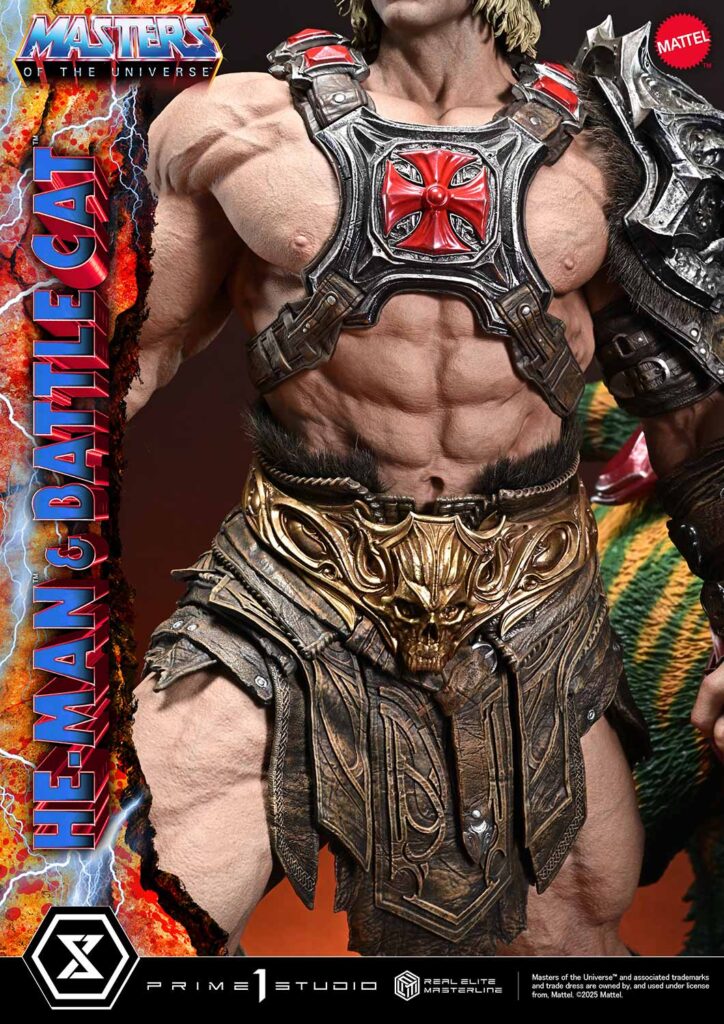 Real Elite Masterline Masters of the Universe He-Man & Battle Cat ...